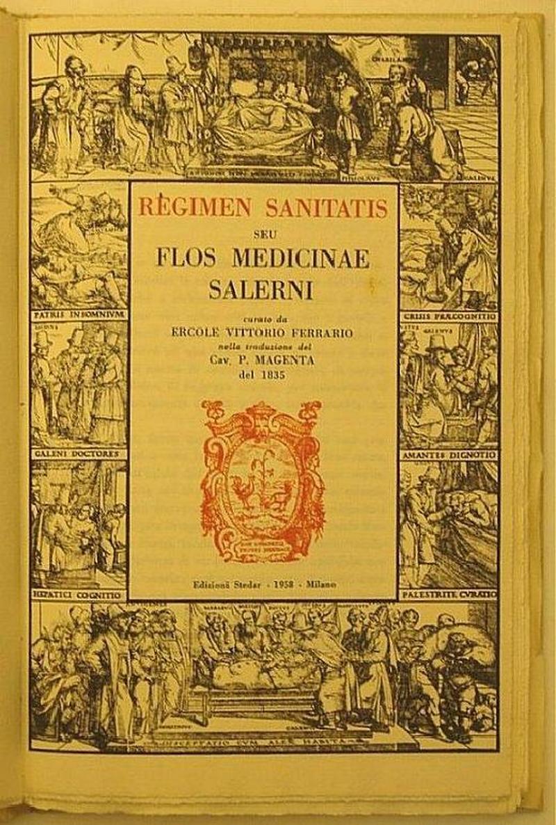 ARNALDO DA VILLANOVA, Regimen Sanitatis seu Flos Medicinae Salerni
